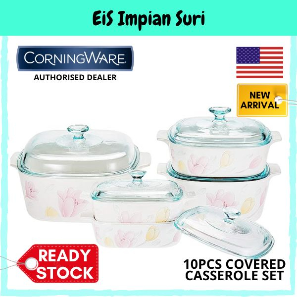 (Ready Stock) Corningware Elegant City10pcs Casserole Set (A-501-EC ...