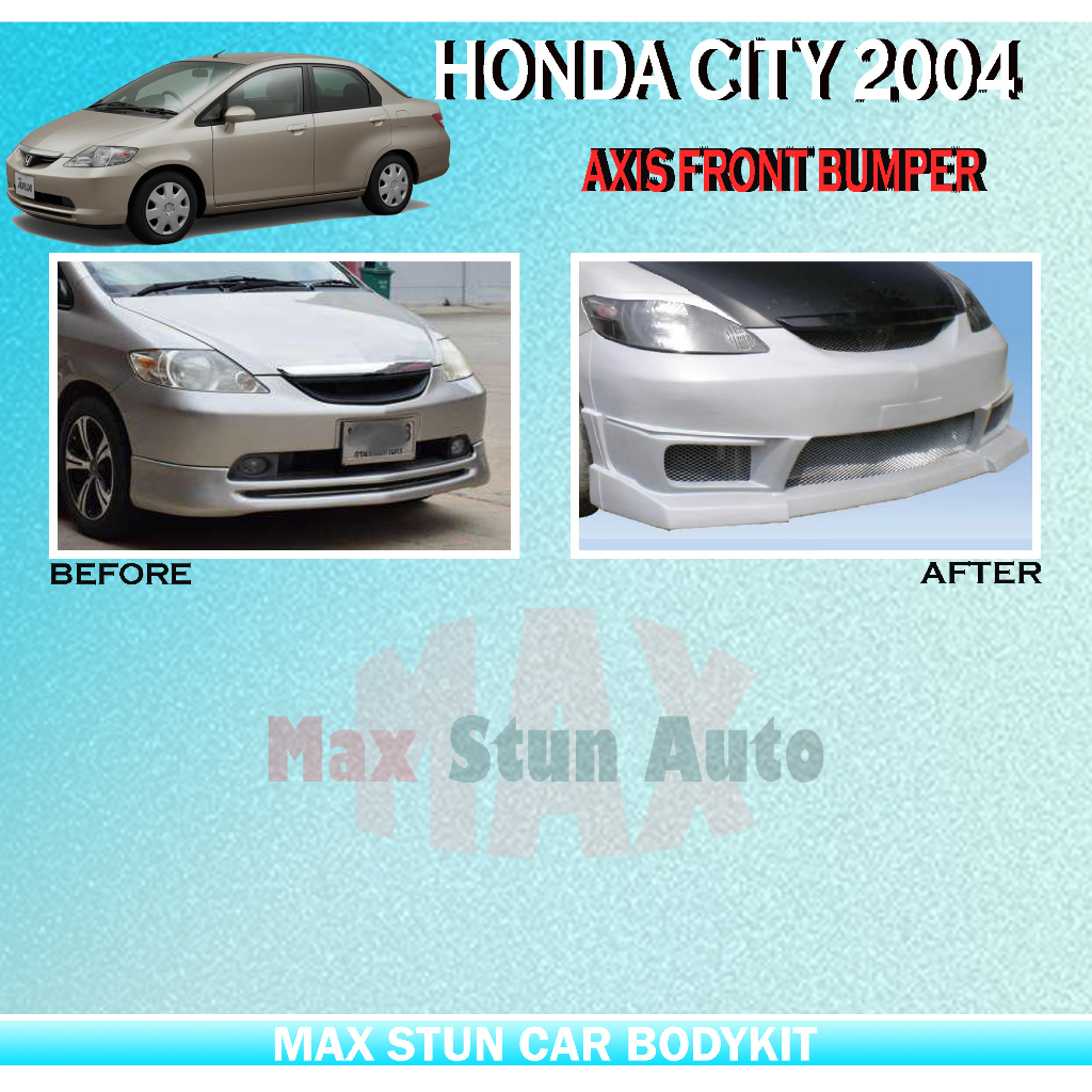 HONDA CITY 2004 AXIS STYLE FRONT BUMPER MATERIAL FIBER | Shopee Malaysia