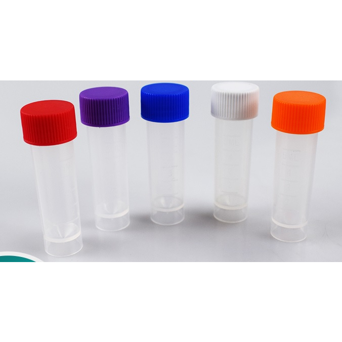 5ml PP sample tube cryotube with o-ring non sterile self standing 5ml ...
