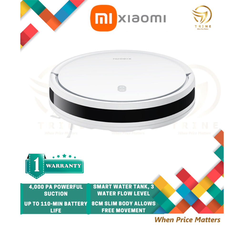 XIAOMI MI ROBOT VACUUM CLEANER CLEANING SWEEP & MOP VACUUM – E10 / S20 ...