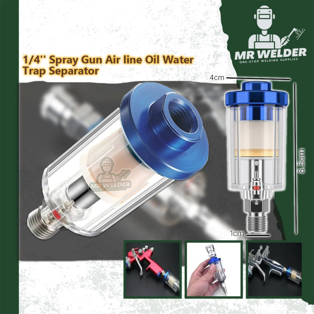 Spray Gun Air Line Filter Oil Water Trap Moisture Separator with ...