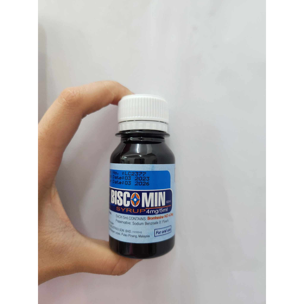 Biscomin Syrup 4mg/5ml Raspberry Flavour 60ml | Shopee Malaysia