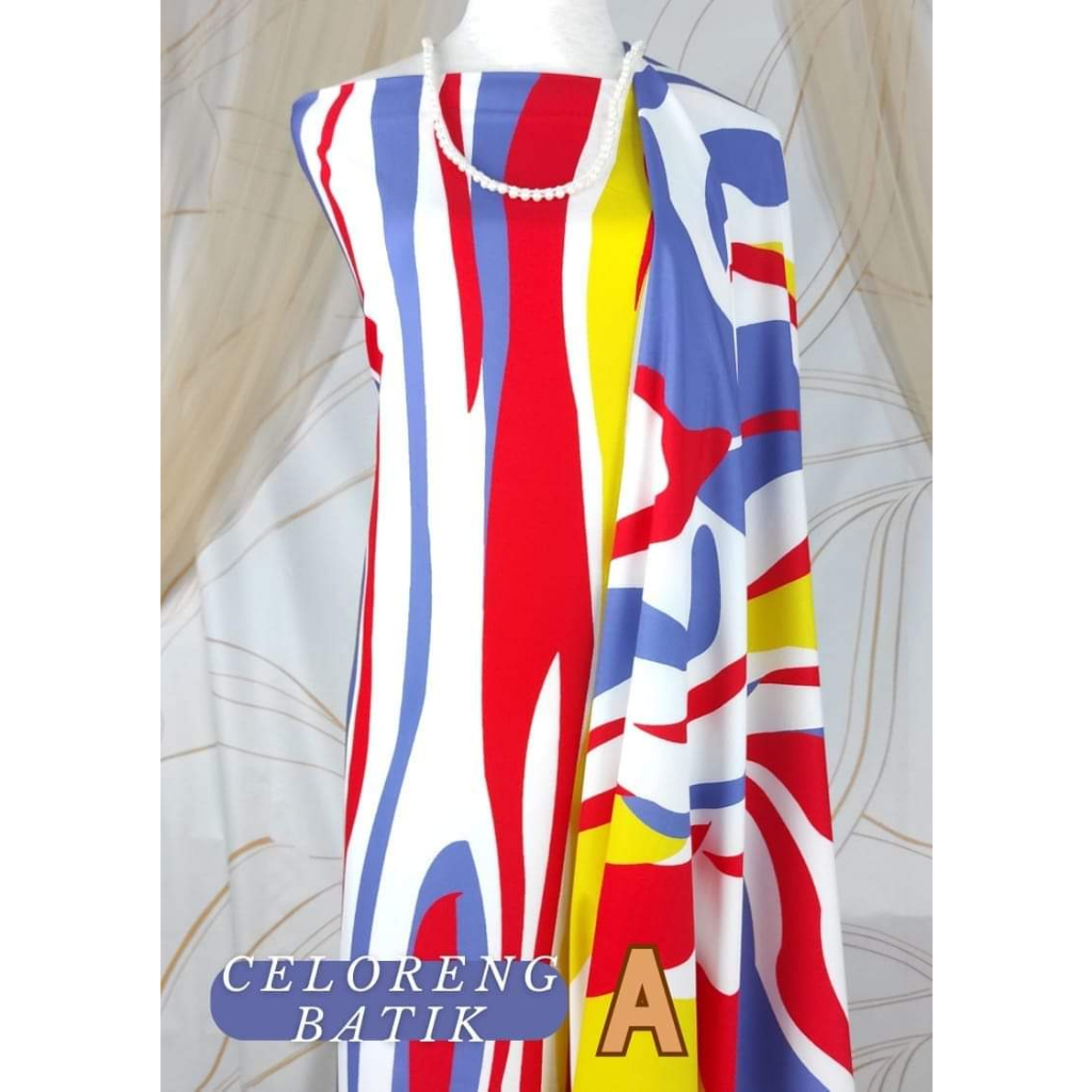 READY STOCK KAIN CORAK MERDEKA CELORENG BATIK Bidang 60" 0.5 METER ...