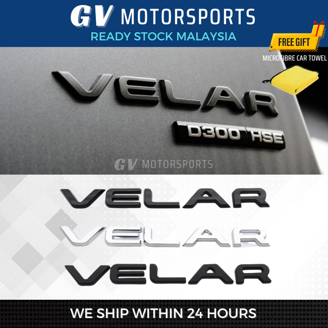 READY STOCK Range Rover Velar Land Rover Logo Sticker Letter Badge P250 ...