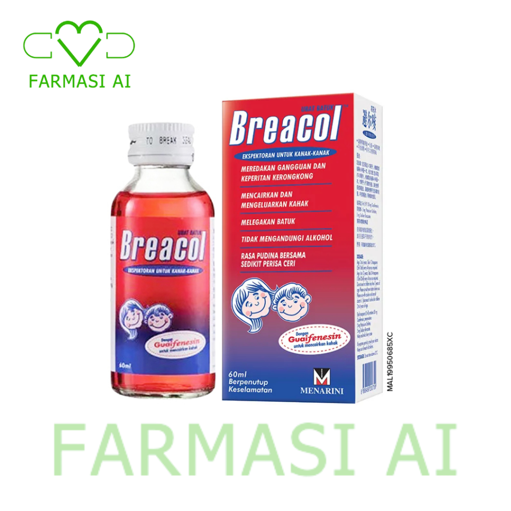 Breacol Expectorant for Children 60ml (Exp: 11/2024) | Shopee Malaysia