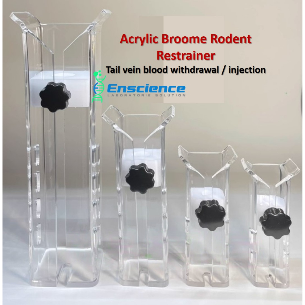 Acrylic Broome Rodent Restrainers for Experimental Mouse and Rat, Blood ...