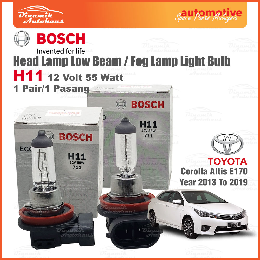 Toyota Corolla Altis Year 2013 To 2019 Head Lamp Low Beam Fog Lamp ...