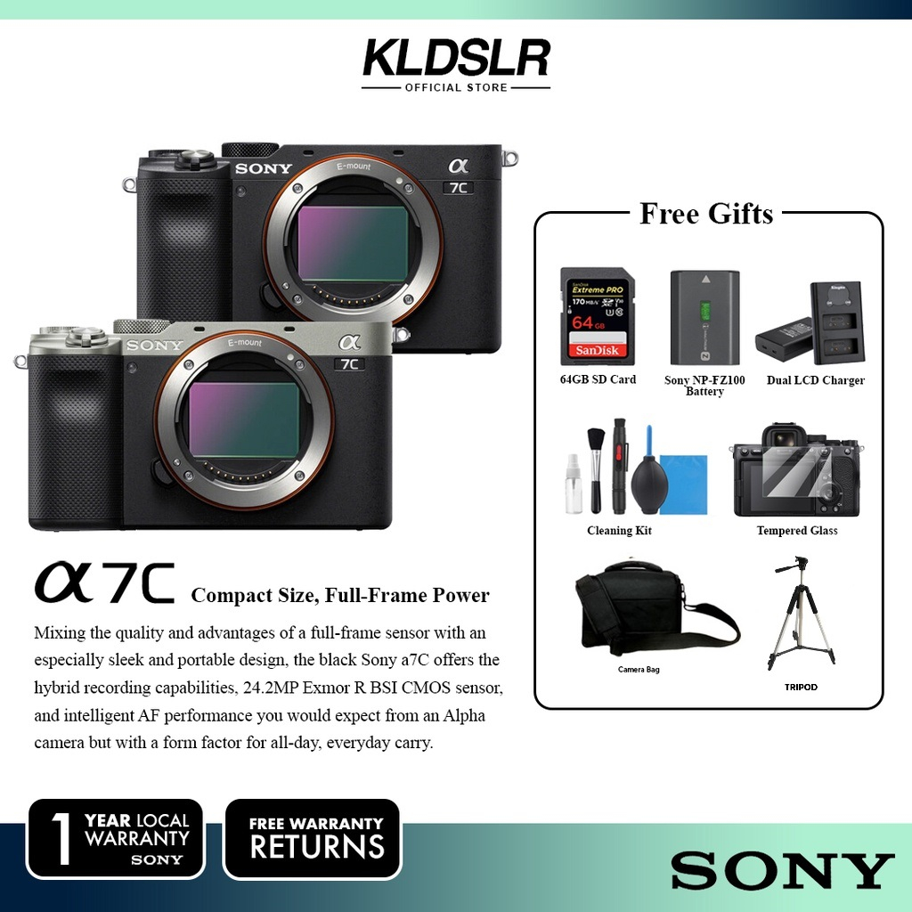 (READY STOCK) Sony a7C II / a7CII / a7C Mark II Mirrorless Camera Body ...