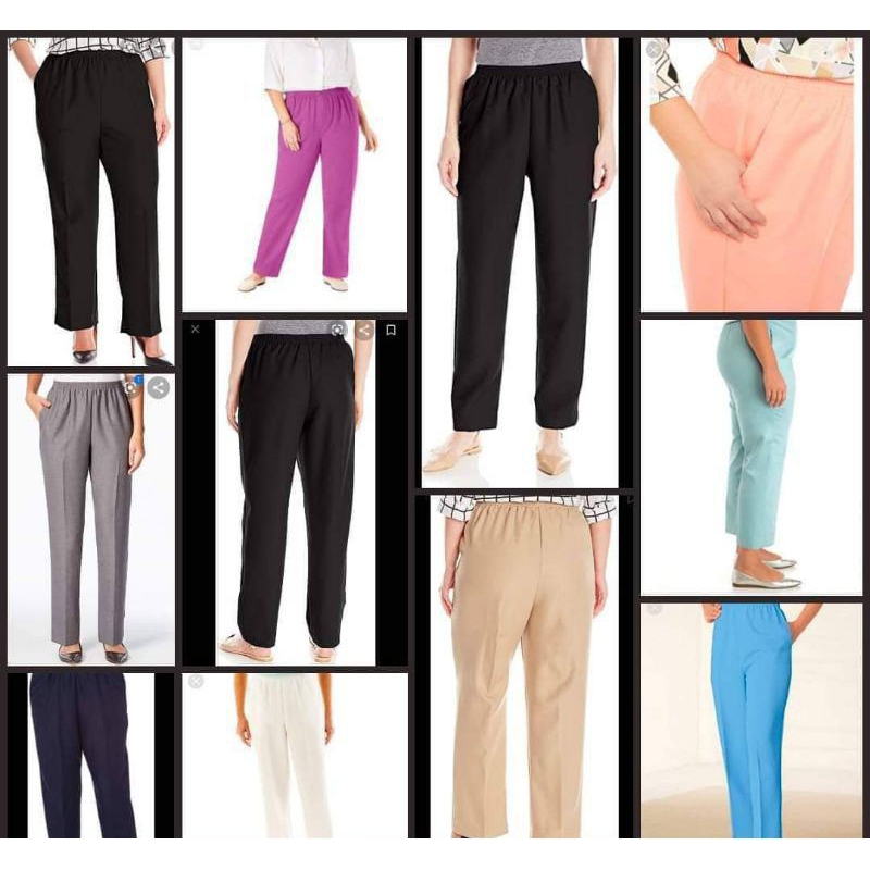 Ladies Poly Pants Bundle | Shopee Malaysia