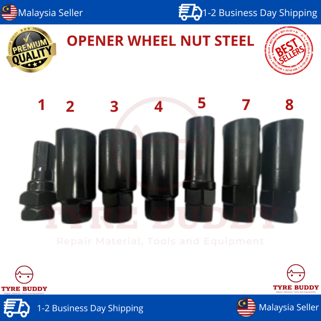 OPENER WHEEL NUT STEEL SPECIAL SIZE : Nut Allenkey, 7 Spline, 32mm Nut ...