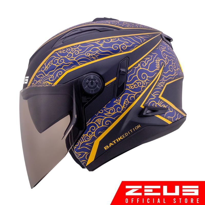 Zeus Open Face Malaysia Traditional Graphic Helmet ZS-613 | Shopee Malaysia