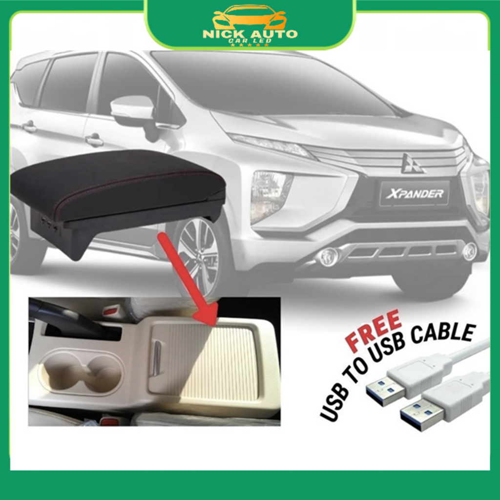 Mitsubishi Xpander Arm Rest 100% FIt & Double Layer Storage Armrest ...