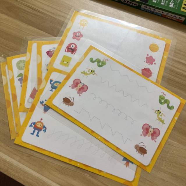 Tracing Activity handwriting practice A5 laminated 16 pages dry erase ...