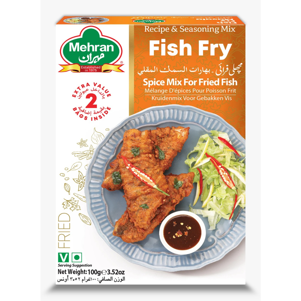 Mehran - Fish Fry - Spice Mix For Fried Fish - 100g | Shopee Malaysia