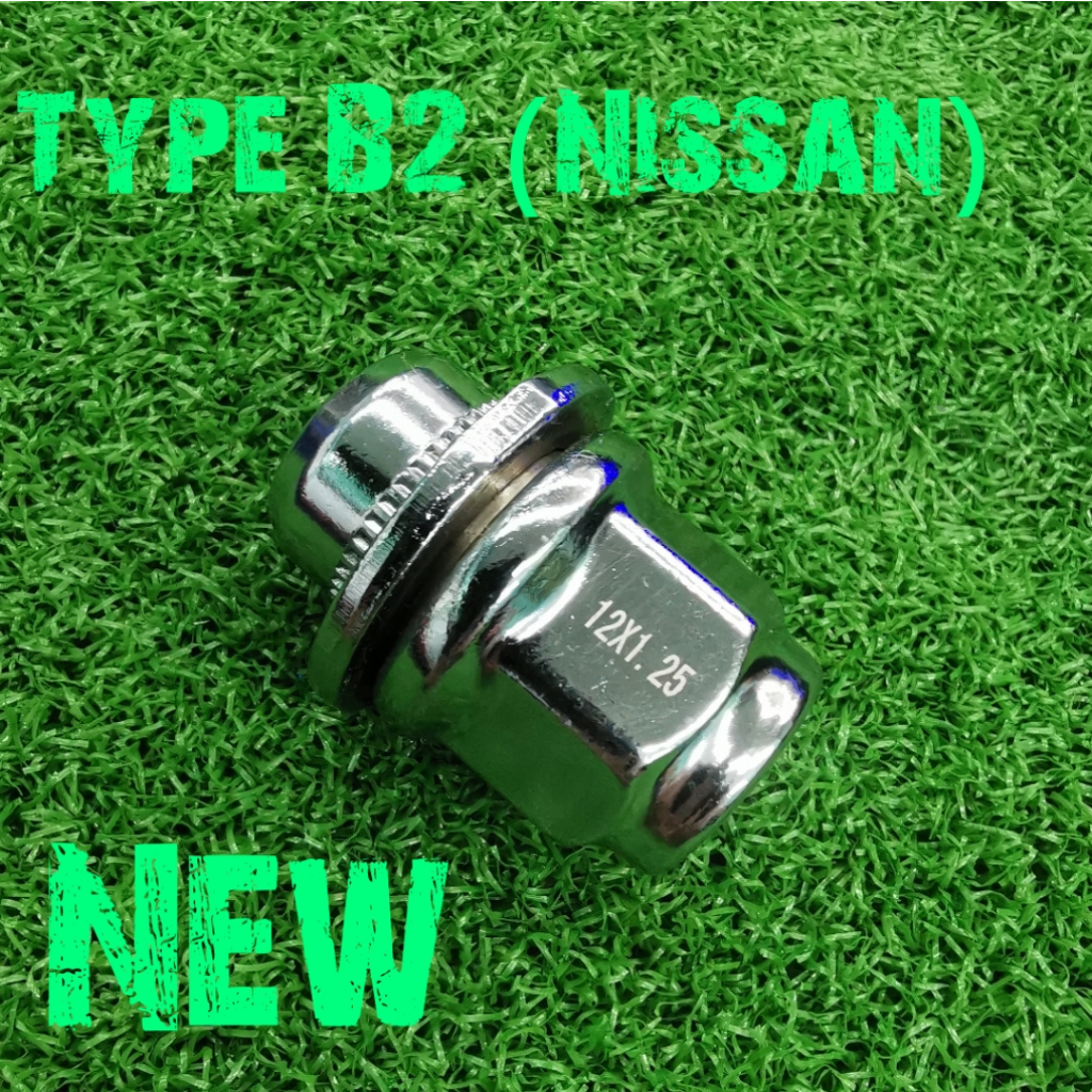 Nissan Flat Type With Washer Type Wheel LUG NUTS With Washer - M12x1.25 ...