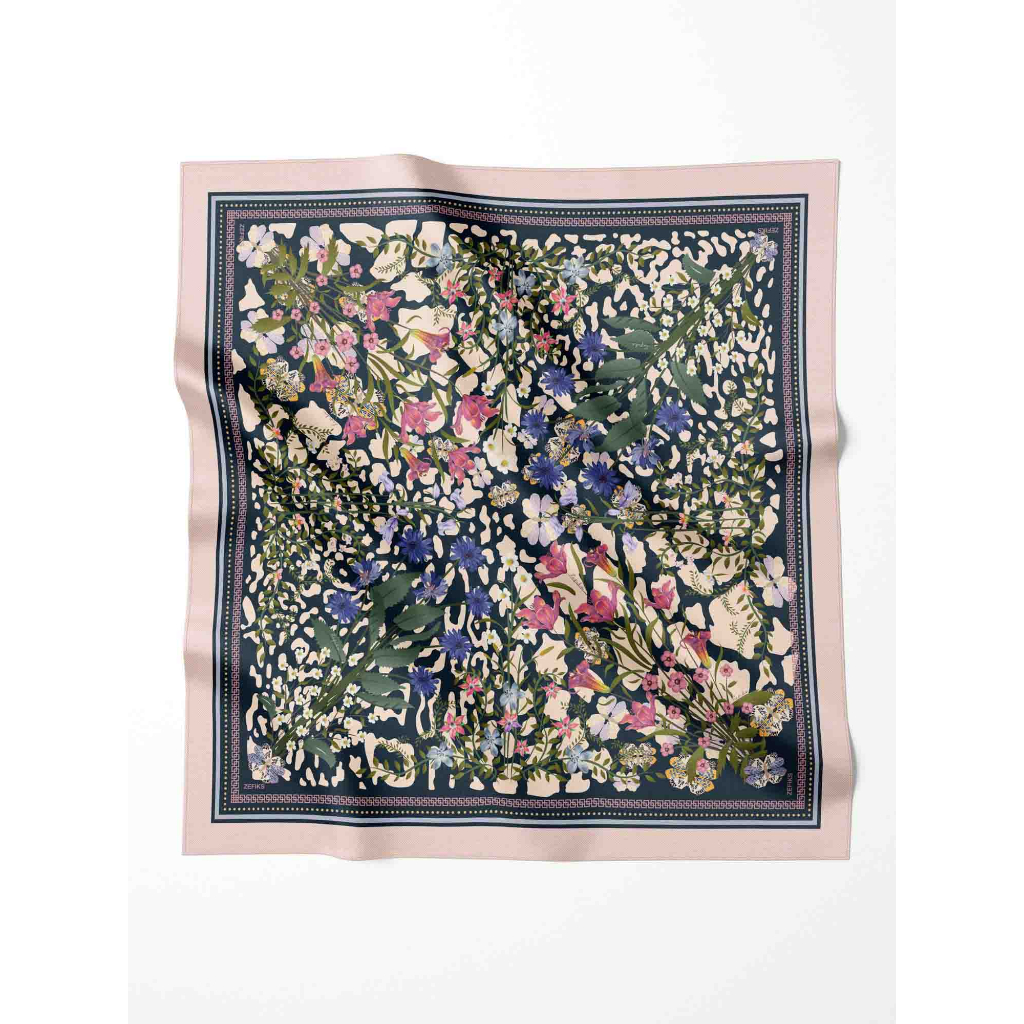 Rosa Scarves - Navy Blue By Zefiks | Shopee Malaysia
