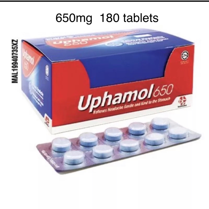 Uphamol 650mg 1 box = 180’s exp 11/2026 Uphamol650mg (Panadol ...