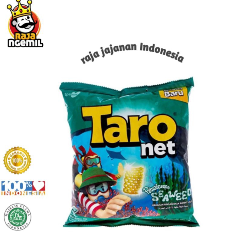 Taro net snack rumput laut Indonesia pack besar 65gr ready stock ...