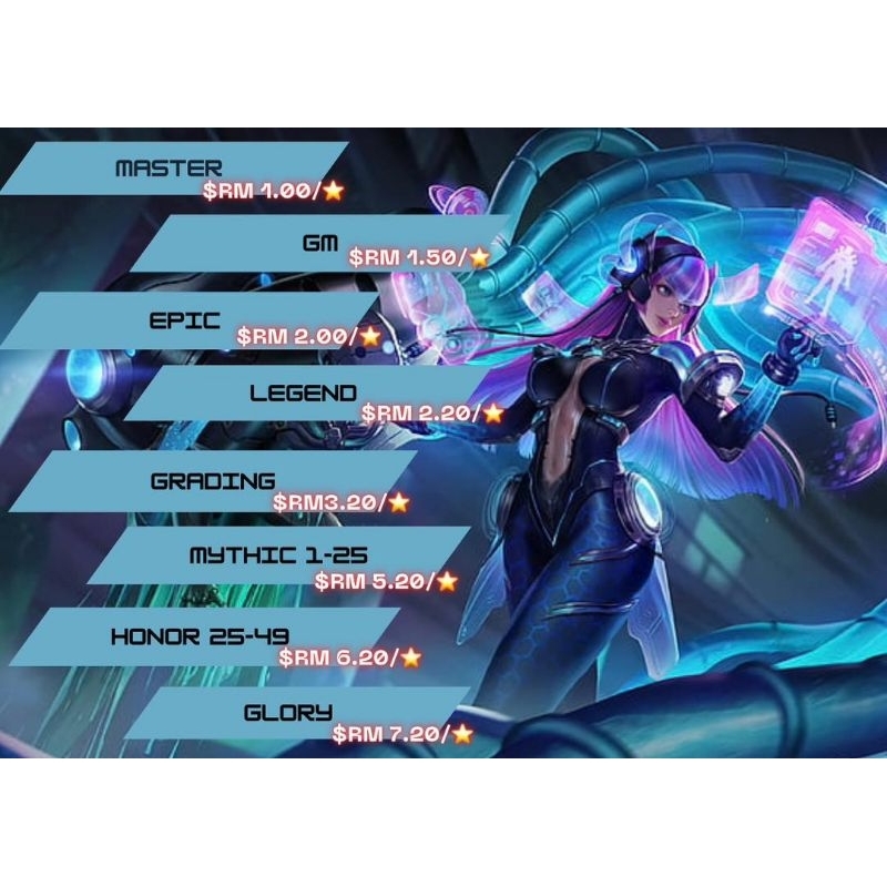 MLBB JOKI BOOSTER RANK | Shopee Malaysia