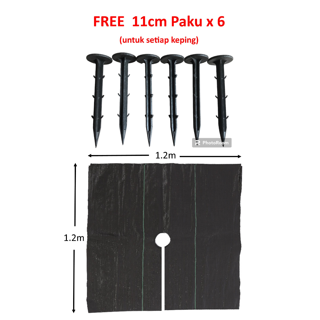 Saverstore Weedmat Weed Mat Weed Control Free Farm Nail Gardening Mat ...