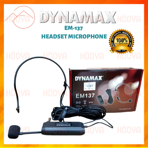 DYNAMAX EM137 headset Microphone Electret Condenser | Shopee Malaysia