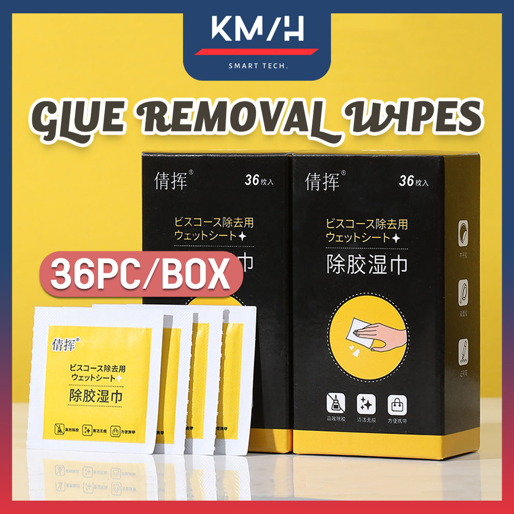 36pcs/box Powerful Cleaning Wipes Glue Remover Household Double Sided ...