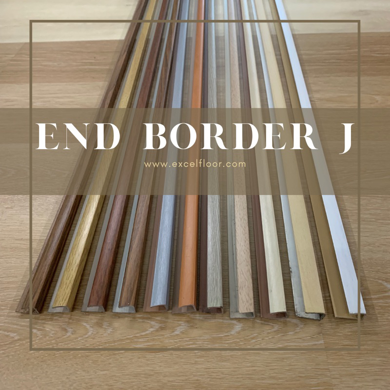 PVC End Border J / J profile for Laminate, SPC and Egineered wood ...
