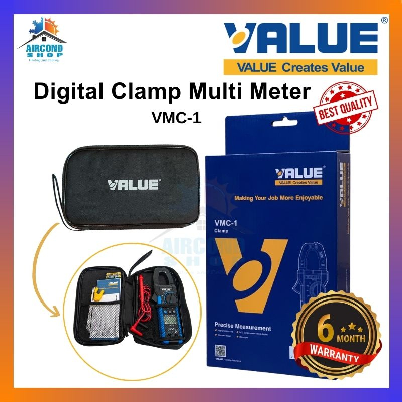 VALUE Digital Clamp Multimeters (VMC-1) Clamp Meter Brand Value ...