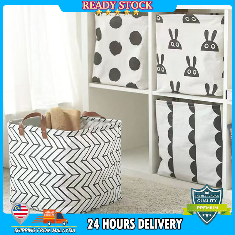 Foldable Laundry Basket Clothes Storage Box Waterproof Dirty Clothes ...