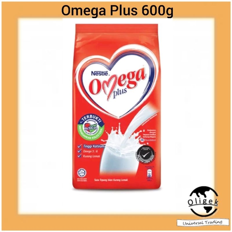 Nestle Omega Plus Milk Original 600g / chocolate flavour 550g (help to ...