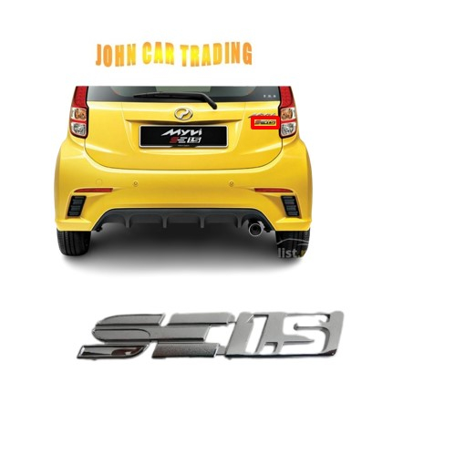 Perodua Myvi Lagibest SE 1.5 Logo SE 1.5 Emblem SE 1.5 Wording Rear ...