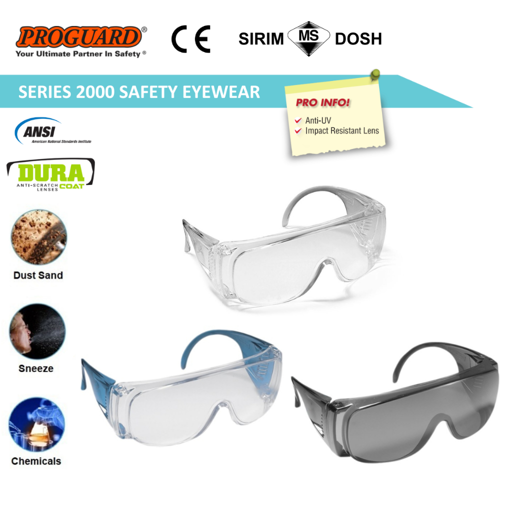 Series 2000 High UV Impact Resistant Clear or Smoke Lens Visitor Safety ...