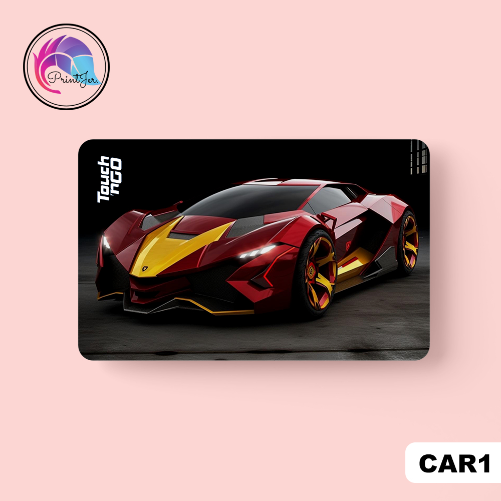 SUPER CAR - Touch n Go Card Sticker Cover (Waterproof, High Quality ...