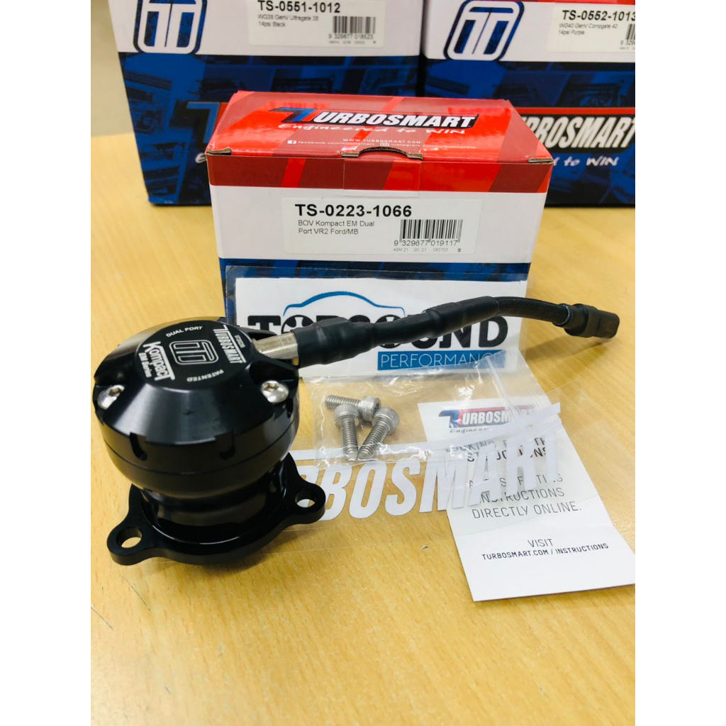 Turbosmart Kompact EM Blow Off Valve (BOV) VR1 Dual Port For Volkswagen ...