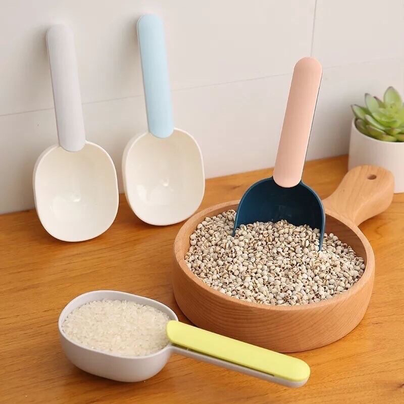 Premium Pet Food Spoon Scooper Shovel With Clip Dogs Cats Multifunction ...