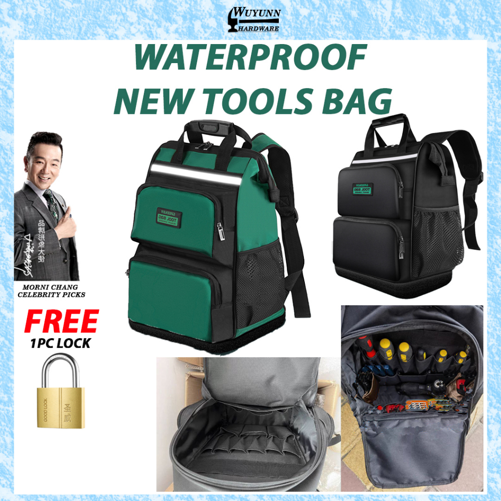 Wuyunn Tool bagpack Electrician Water Proof Tool Beg Travel Bags Tool ...