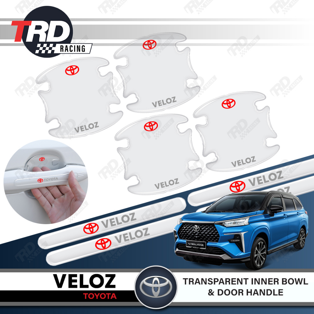 [𝗗𝗢𝗢𝗥 𝗛𝗔𝗡𝗗𝗟𝗘 𝗣𝗥𝗢𝗧𝗘𝗖𝗧𝗢𝗥] Toyota VELOZ Car Inner Bowl Transparent Cover ...