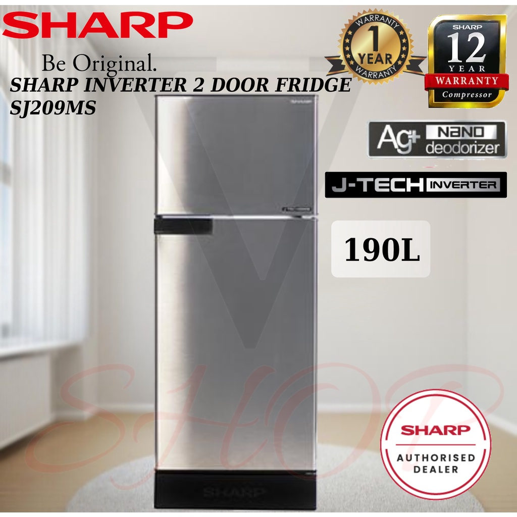KHIND 197L 2 DOOR INVERTER REFRIGERATOR RF205 // SJ209MS | Shopee Malaysia