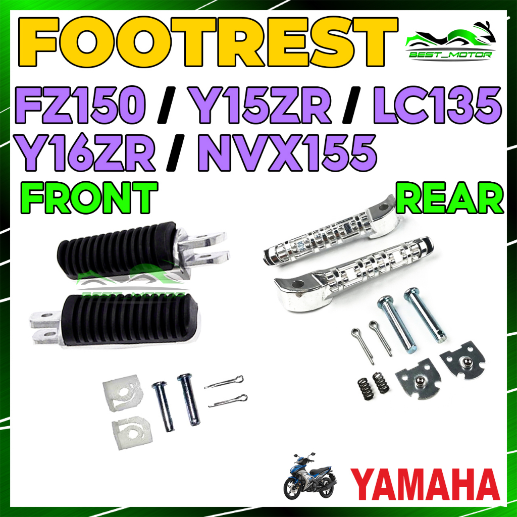 Footrest front & Rear Standard Yamaha Original Y15ZR / Y15 / FZ150 / FZ ...
