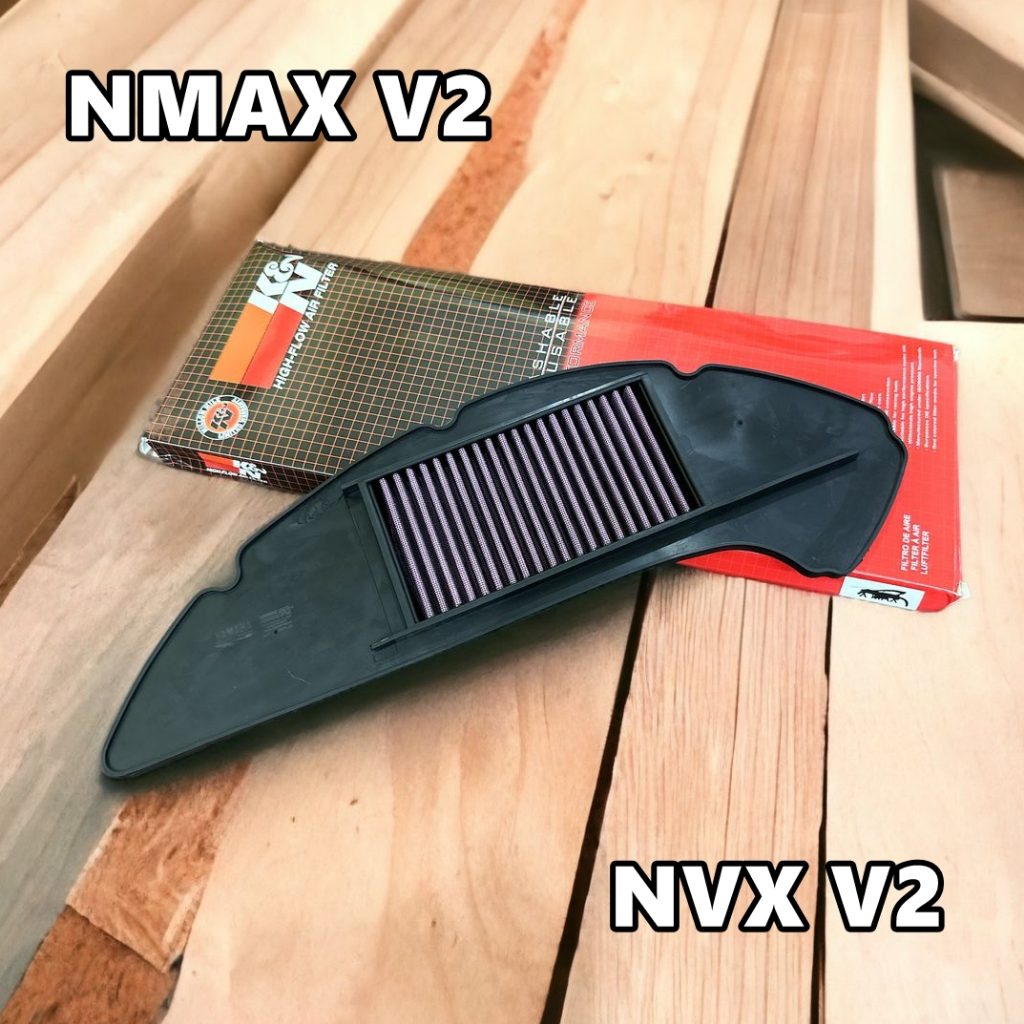 1 Set 2 Pcs Air Filter XMAX 250 300 NMAX NVX V1 V2 Air Cleaner Racing K ...