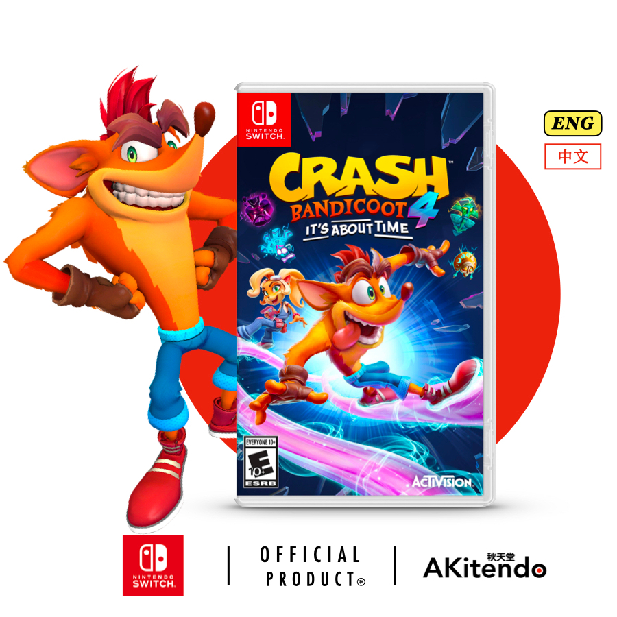 Nintendo Switch Crash Bandicoot 4 It's About Time CRASH 4 | Shopee Malaysia