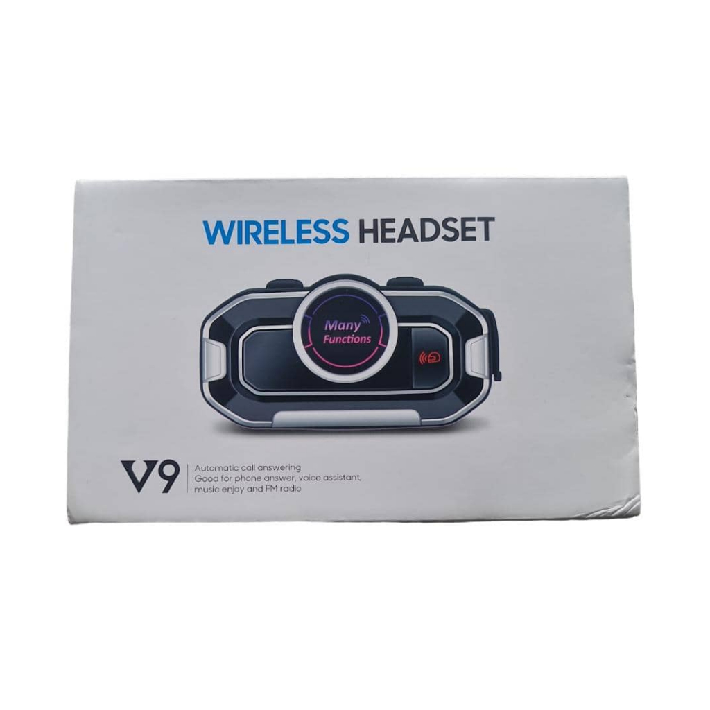 V9 Helmet Headset Bluetooth 5.0 Intercom Waterproof Audio Kit ...