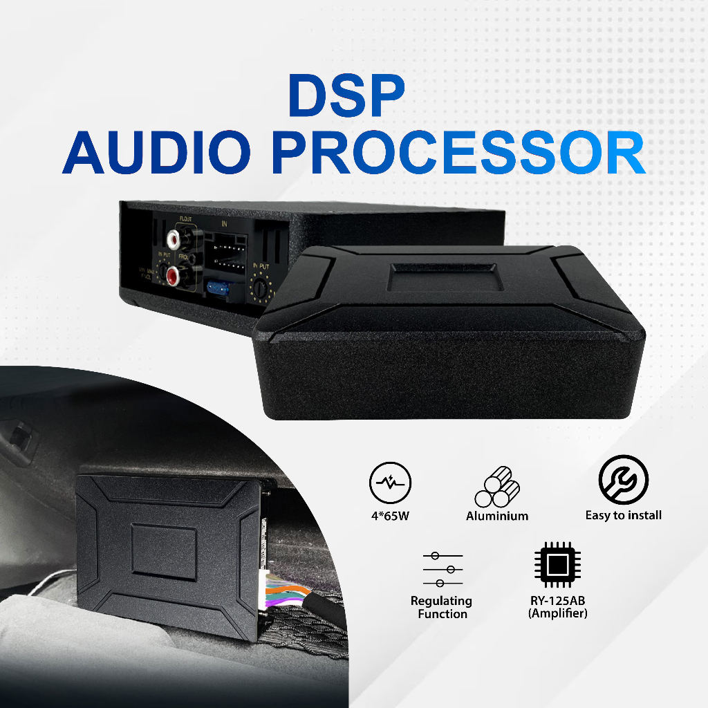 [Plug and Play] 260W Power Amplifier for Car Android Player Sound Boost DSP Speaker 4 channel ...