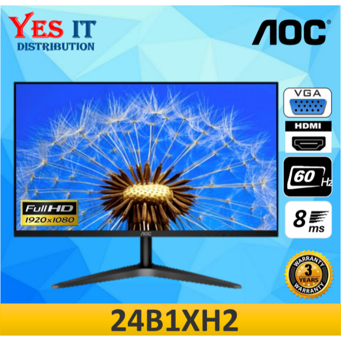 AOC 24B20JH2 1ms / 24B15H2 8ms 23.8" Full HD 100Hz Adaptive Sync IPS ...