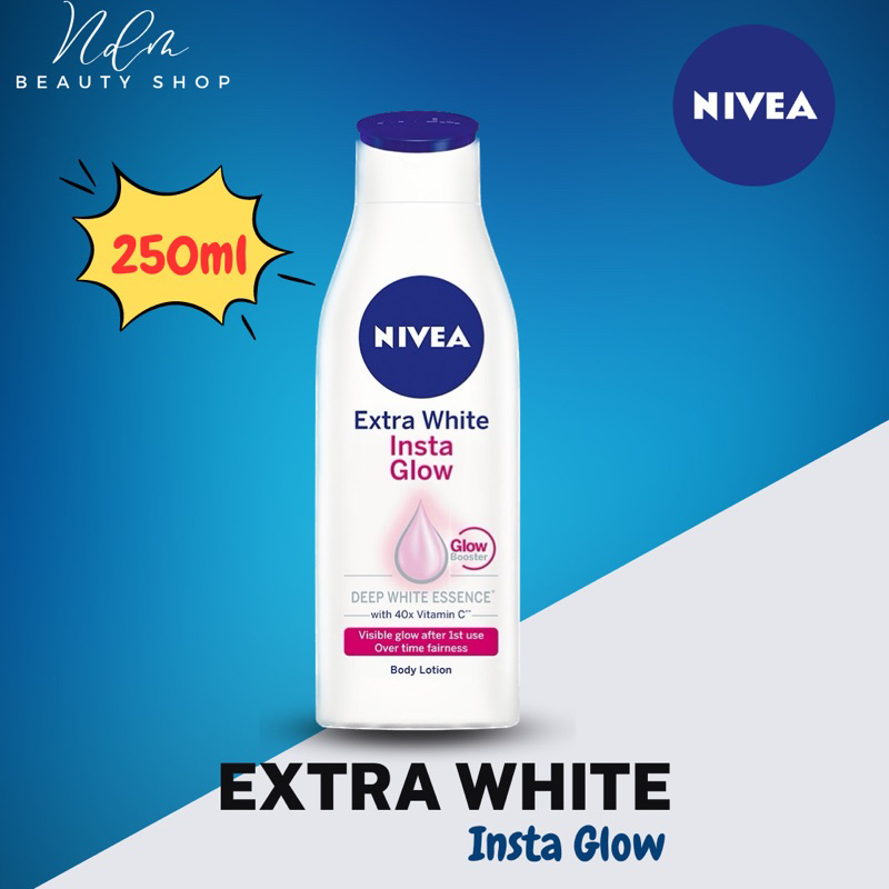 Nivea Extra White/Extra Bright Insta Glow Body Lotion 250ml / 350ml ...