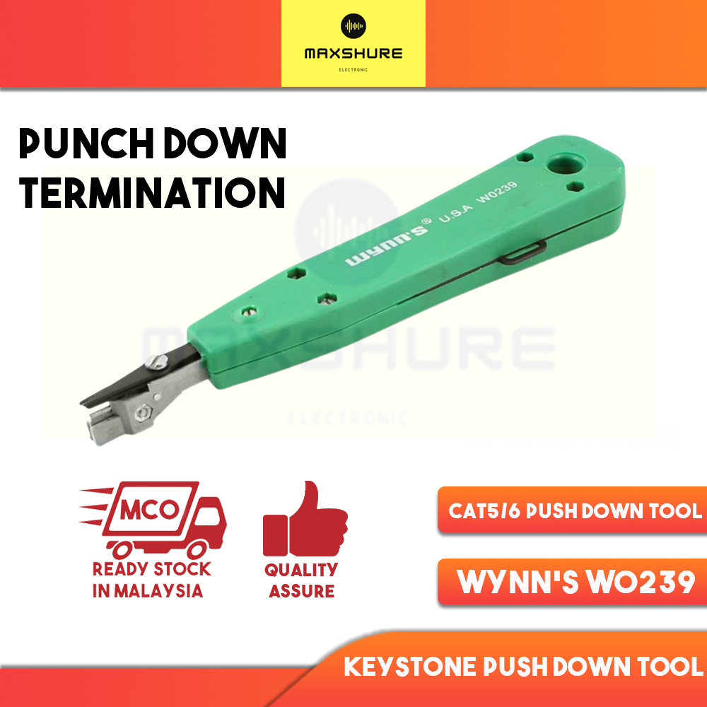[Maxshure] Wynn's impact and RJ45 KEYSTONE punch down tool = w0239 ...