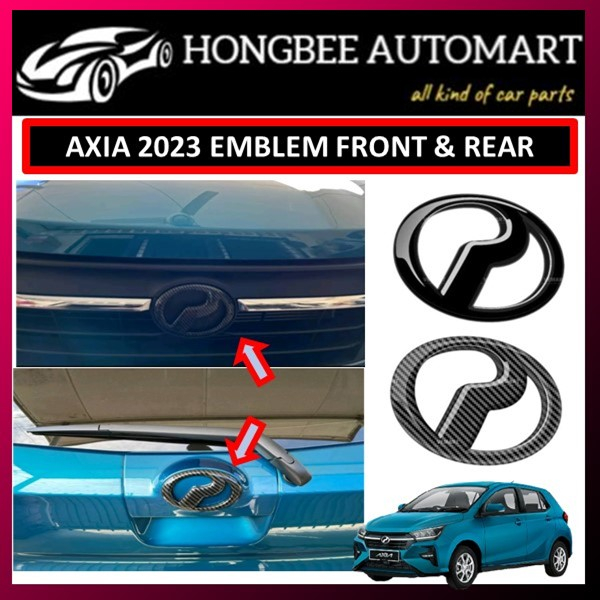 AXIA 2023-2024 BARU NEW LOGO EMBLEM FRAME COVER LOGO COVER CARBON FIBER ...