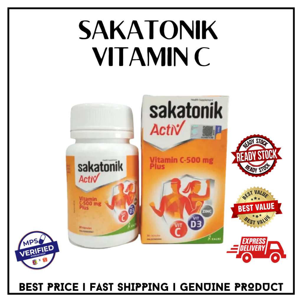Sakatonik Activ Vitamin C 500mg Plus 30's | Shopee Malaysia