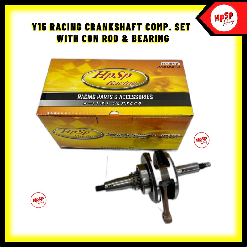 Y15ZR JET UP 4.65mm (9.3mm) HPSP: RACING CRANKSHAFT COMPLETE SET WITH CON ROD AND BEARING ...