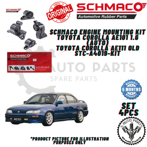 TOYOTA COROLLA AE101 1.6 / AE111 OLD (AUTO) SCHMACO ENGINE MOUNTING ...